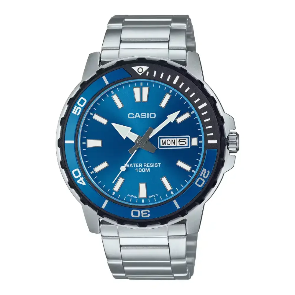 Casio MTD-125D-2A1 Stylish Blue Dial Analog Watch